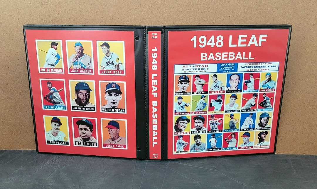 1948 Leaf Baseball Cards Custom Made Binder Inserts 3 Sizes FREE ...