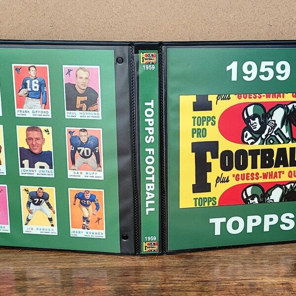 1959 Football Cards - Etsy