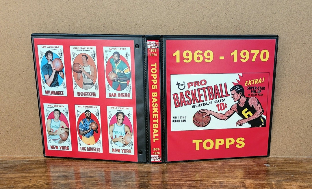 1969 Topps Basketball Cards Custom Made Binder Inserts 3 Sizes FREE ...