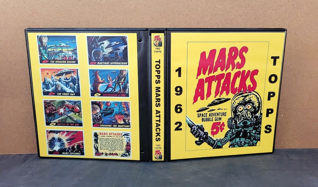 1962 Topps Mars Attacks Cards Custom Made 1 Inch Album Binder FREE ...