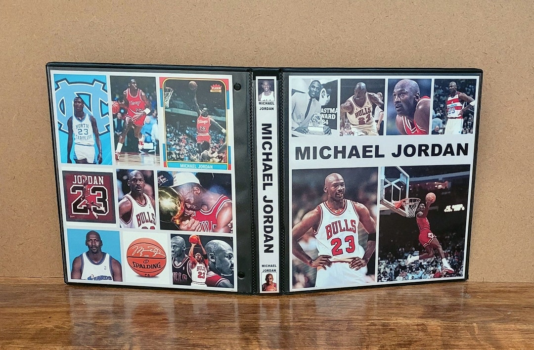 Michael Jordan Basketball Cards Collectibles Custom Made 1 Inch Album Binder FREE SHIPPING - Etsy