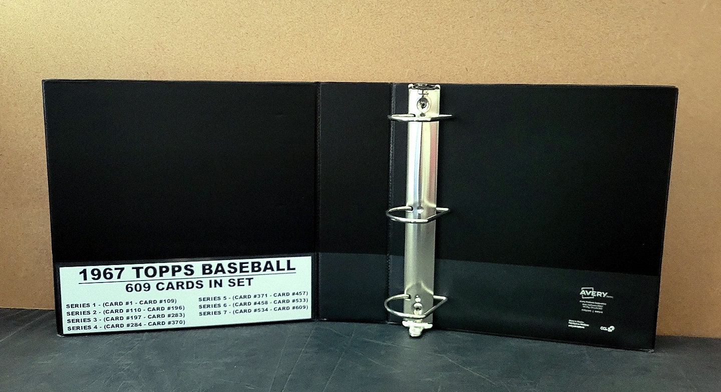 1967 Topps Baseball Cards Custom Made Binder Inserts 3 Sizes - Etsy