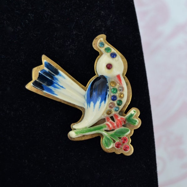 Plastic Bird Brooch - Etsy