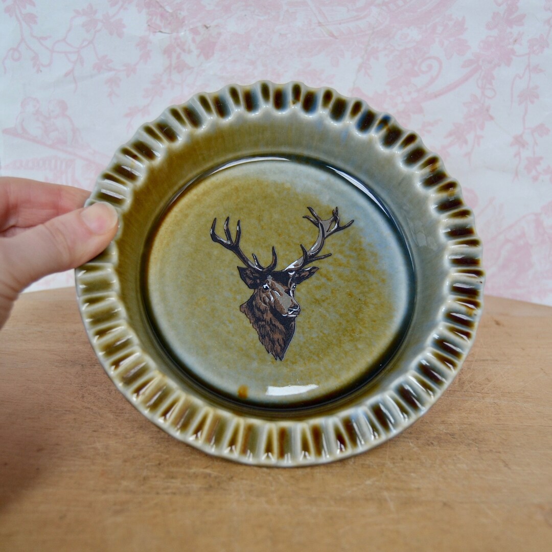 Vintage Irish Porcelain Stag Ashtray Made in Ireland by Wade Co Armagh ...