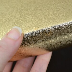 Vintage Gold Vinyl Clutch Purse by Rulo Creation With Gold Nylon Fabric ...