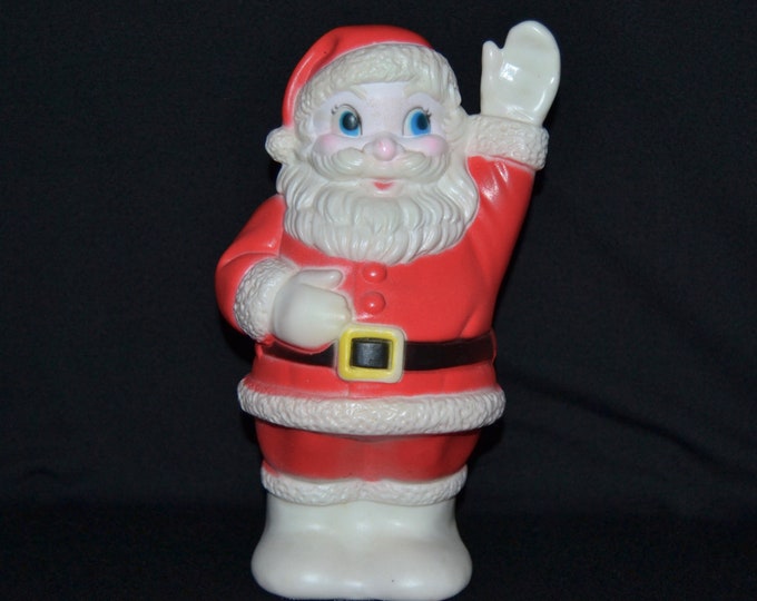 Vintage 1960s Rubber Toy of Santa Claus by Sanitoy Inc - Etsy