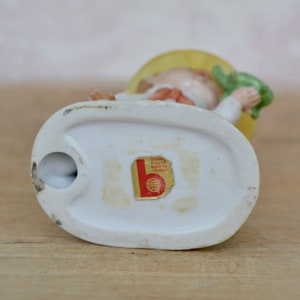 Vintage Ceramic Figurine of Little Girl Holding a Turtle by Brinn's ...