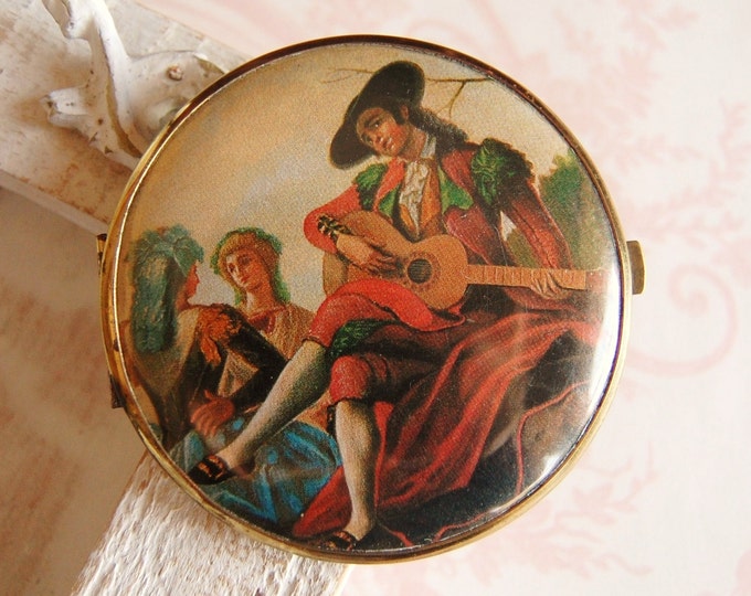 Vintage Victorian Double-sided Compact Mirror - Etsy