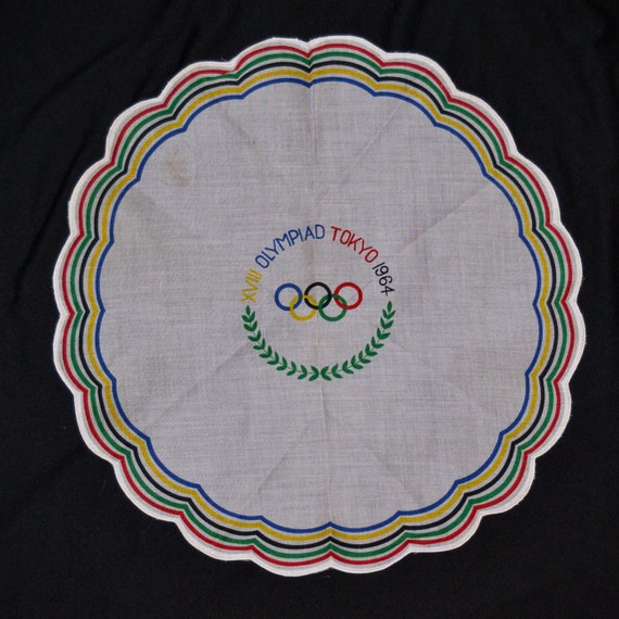 Vintage Pair of 1964 Tokyo Olympics Handkerchiefs or … - Gem