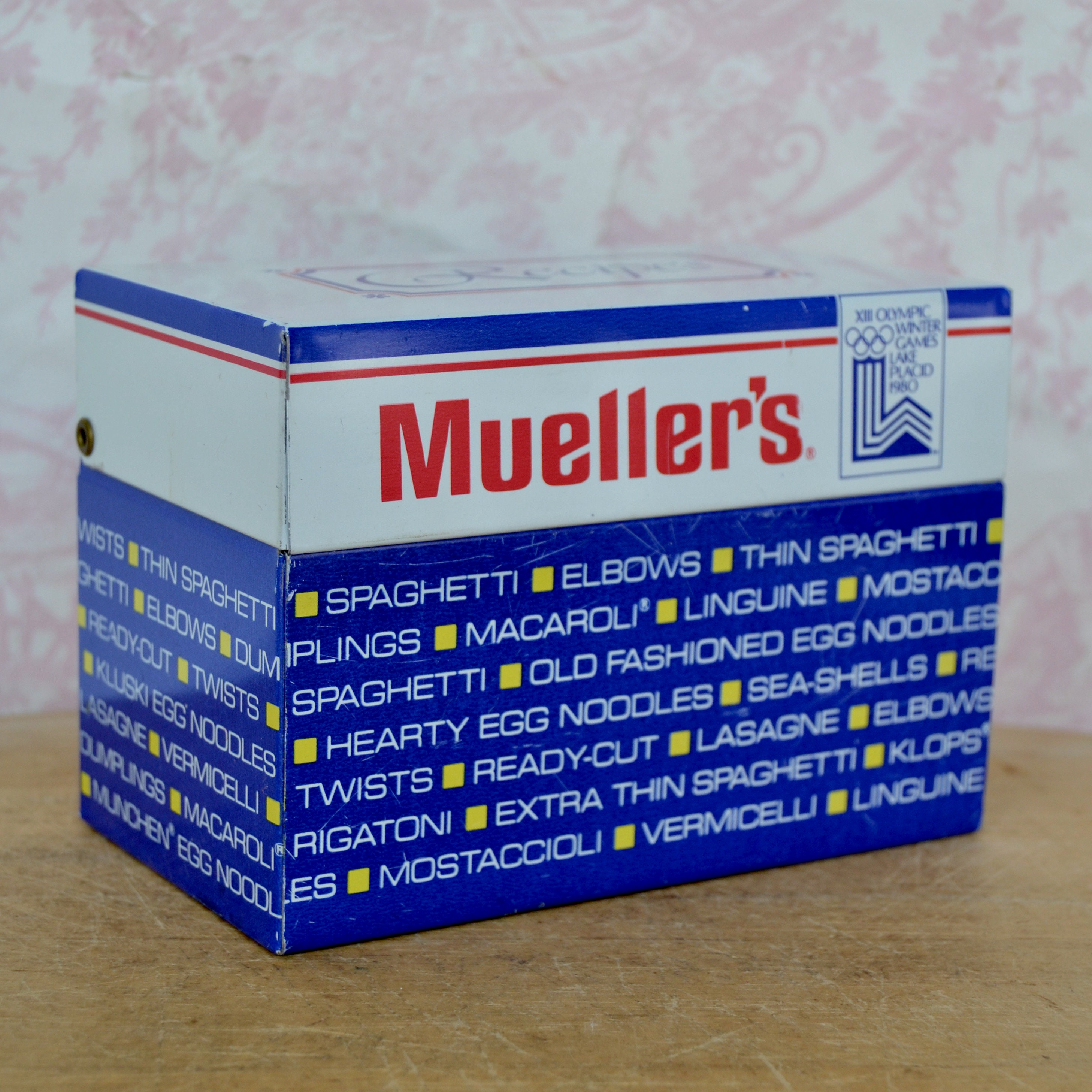 Vintage Mueller's Tin Recipe Box With Types of Pasta for - Etsy UK