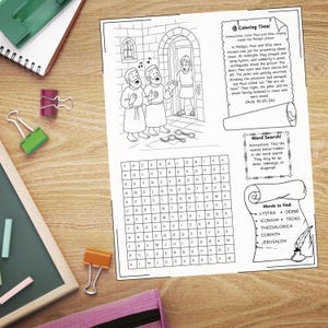 Paul's Missionary Journeys Printable Download, Sunday School Activity ...