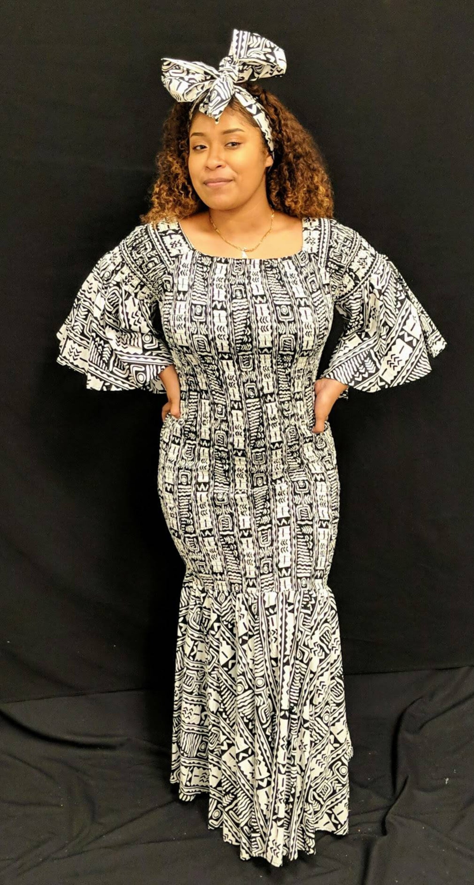 Fishtail Elastic Mermaid Maxi Ankara African Dress/african - Etsy