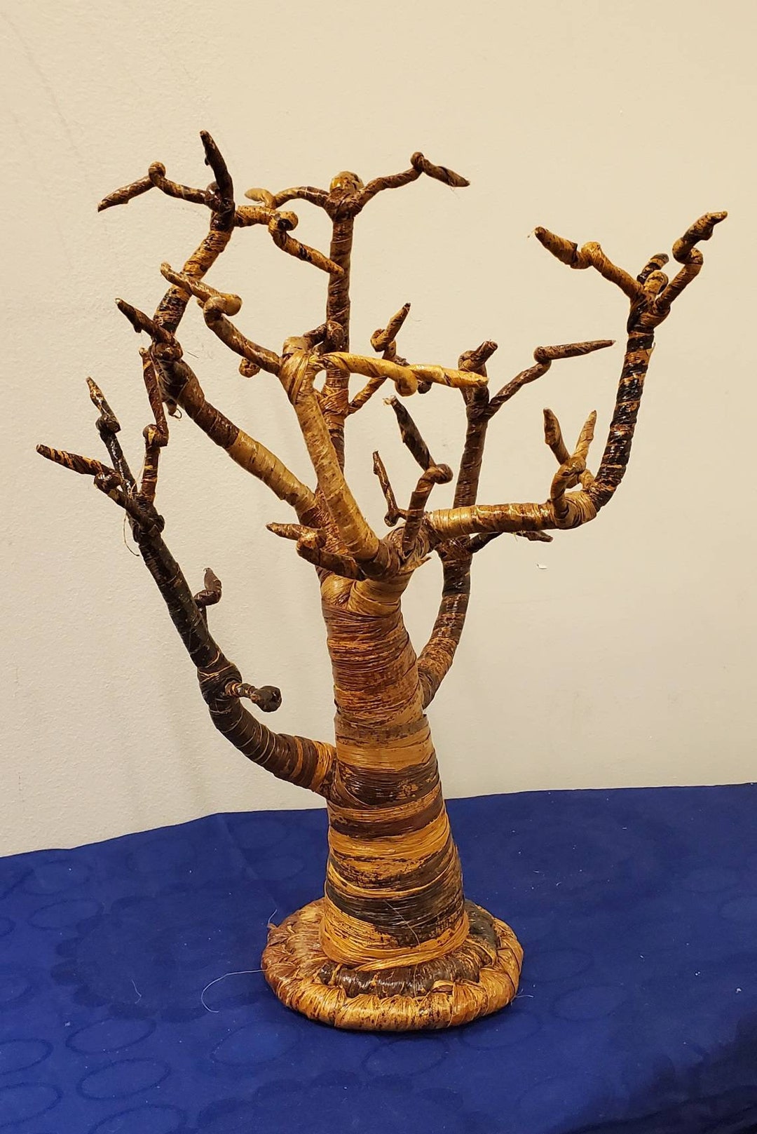 Banana Fiber Baobab Ornament Tree/ Christmas Tree 16 Inches. - Etsy