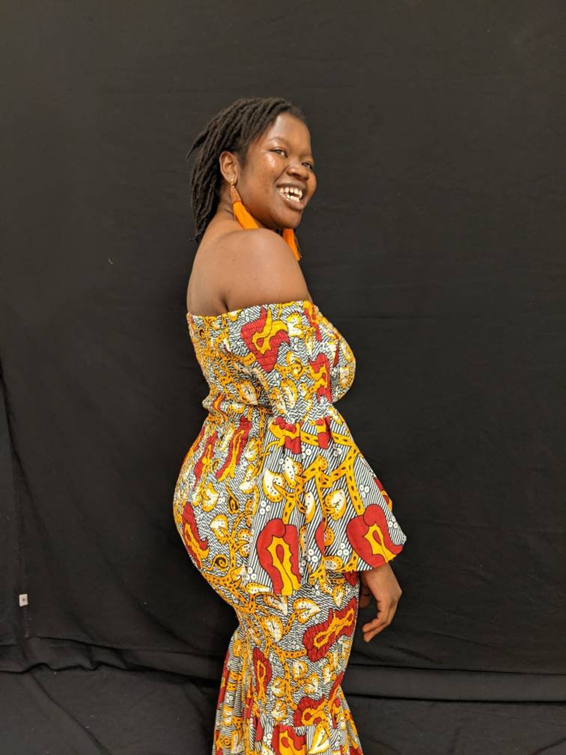 Fishtail Elastic Mermaid Maxi Ankara African Dress/african - Etsy