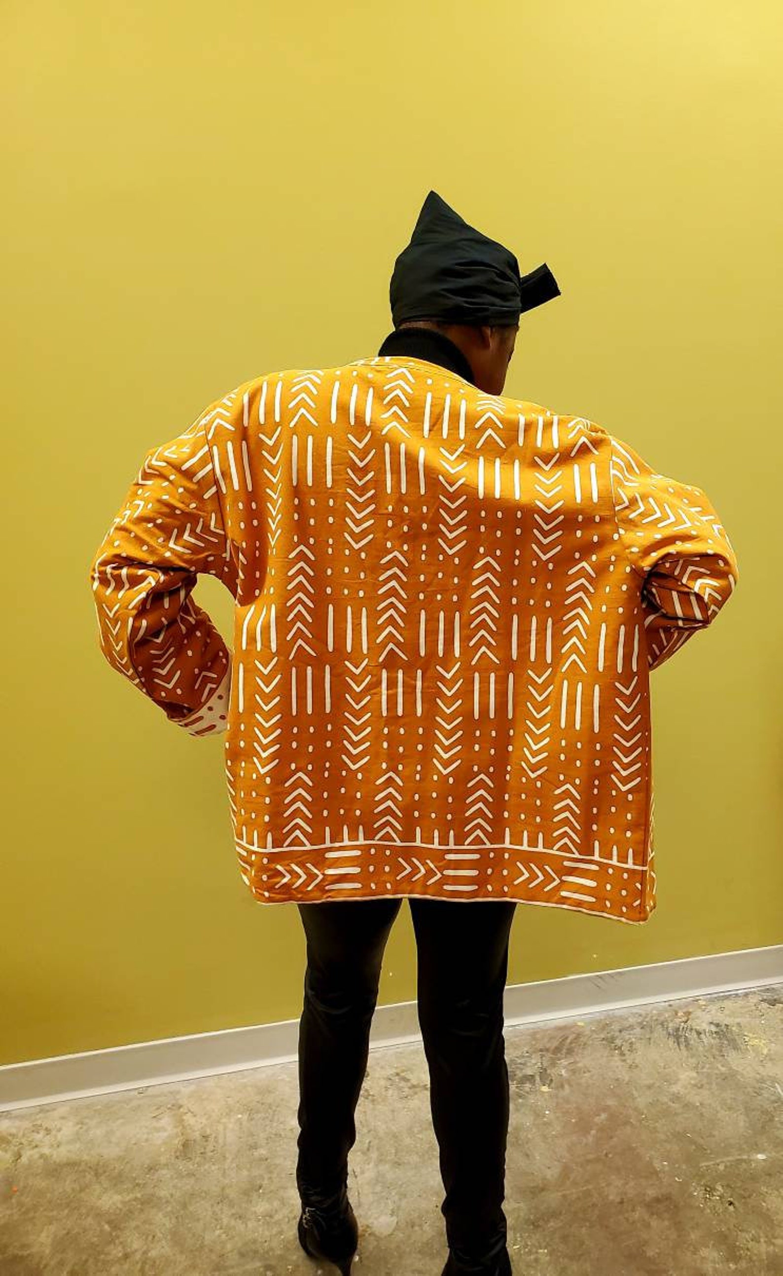 Mudcloth Print Reversible Unisex Jacket African Print Ankara | Etsy