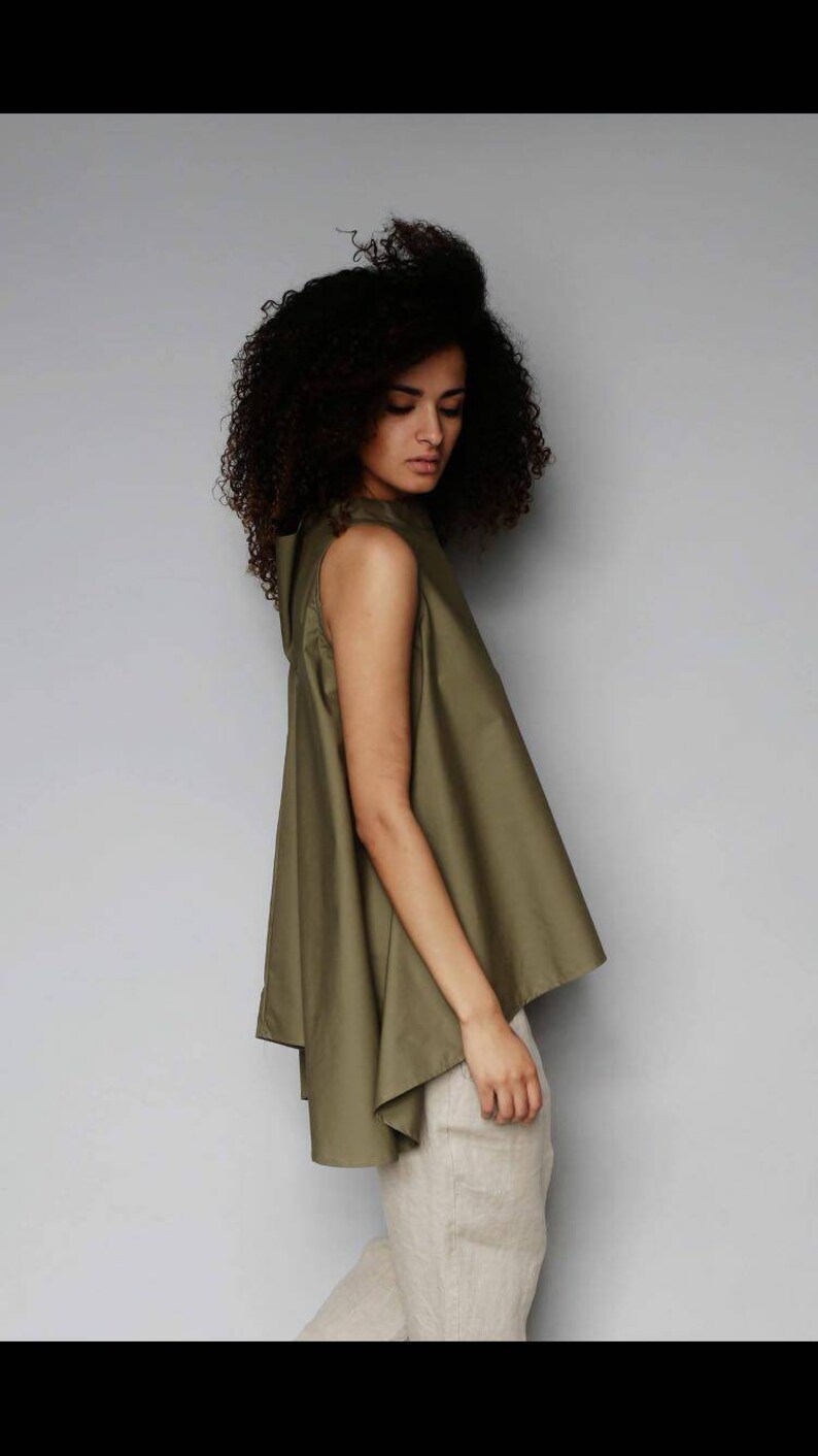 Adorable Italian Tunic Top Blouse Plitted on Back - Etsy