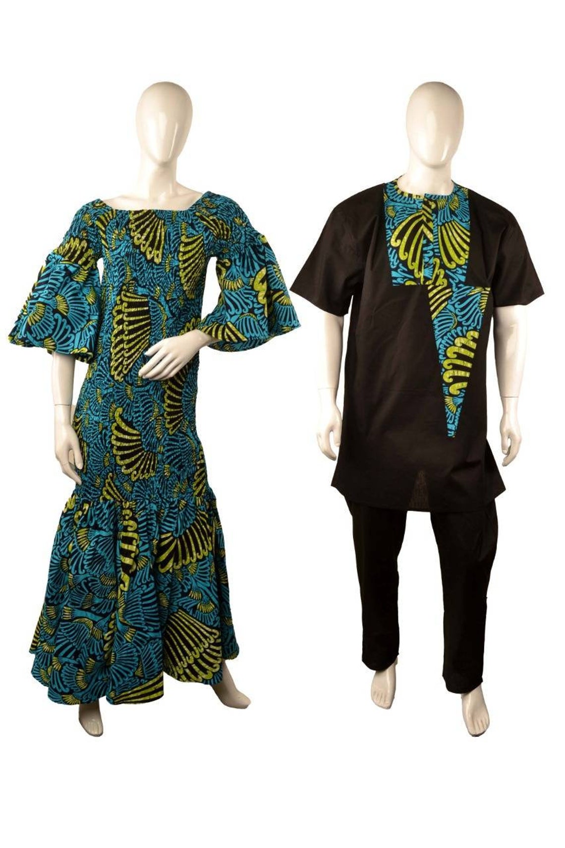 Fishtail Elastic Mermaid Maxi Ankara African Dress/african - Etsy