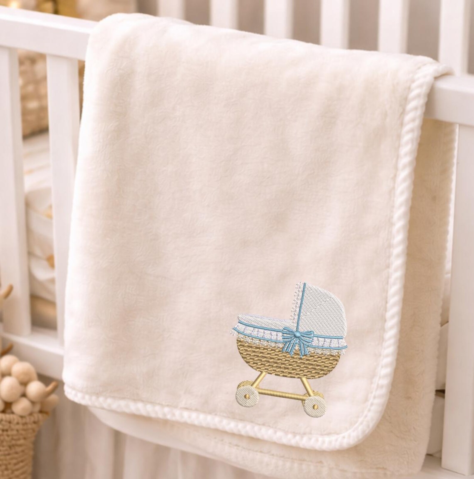 Vintage Pram Embroidery Design, Baby Shower Gift (digital Download) - Etsy