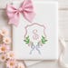 Bow Monogram Frame Embroidery Design – Floral Wreath With Ribbon – 4 ...
