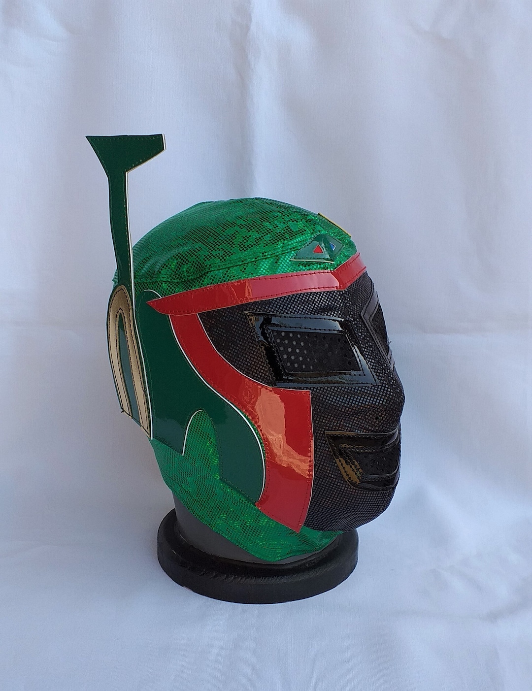 El Boba Wrestling Mask Style Luchador Mardi Gras Day of the Dead ...