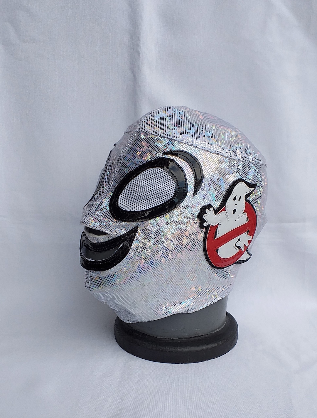 Ghost Wrestling Mask Mardi Gras Day of the Dead Halloween Party Masks ...