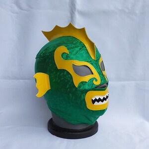 Macabro Wrestling Mask Black Lagoon M Lucha Libre Mask Day of the Dead ...