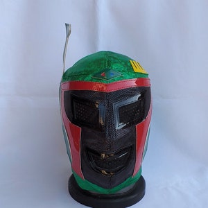 El Boba Wrestling Mask Style Luchador Mardi Gras Day of the Dead ...
