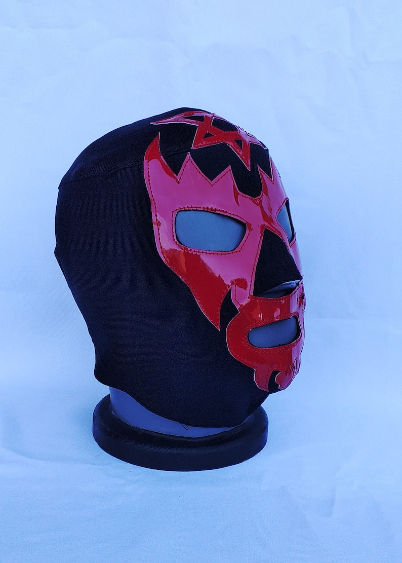 Satanic Wrestling Mask Luchador Mardi Gras Day of the Dead Halloween ...