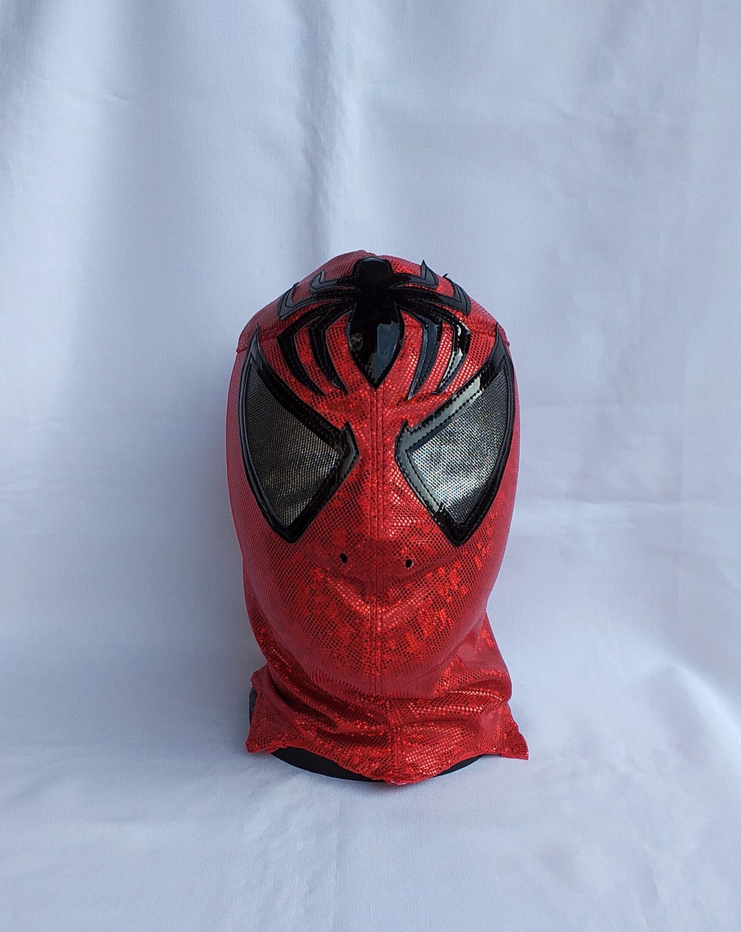 Black Spider Wrestling Mask Superstar Mardi Gras Day of the Dead ...