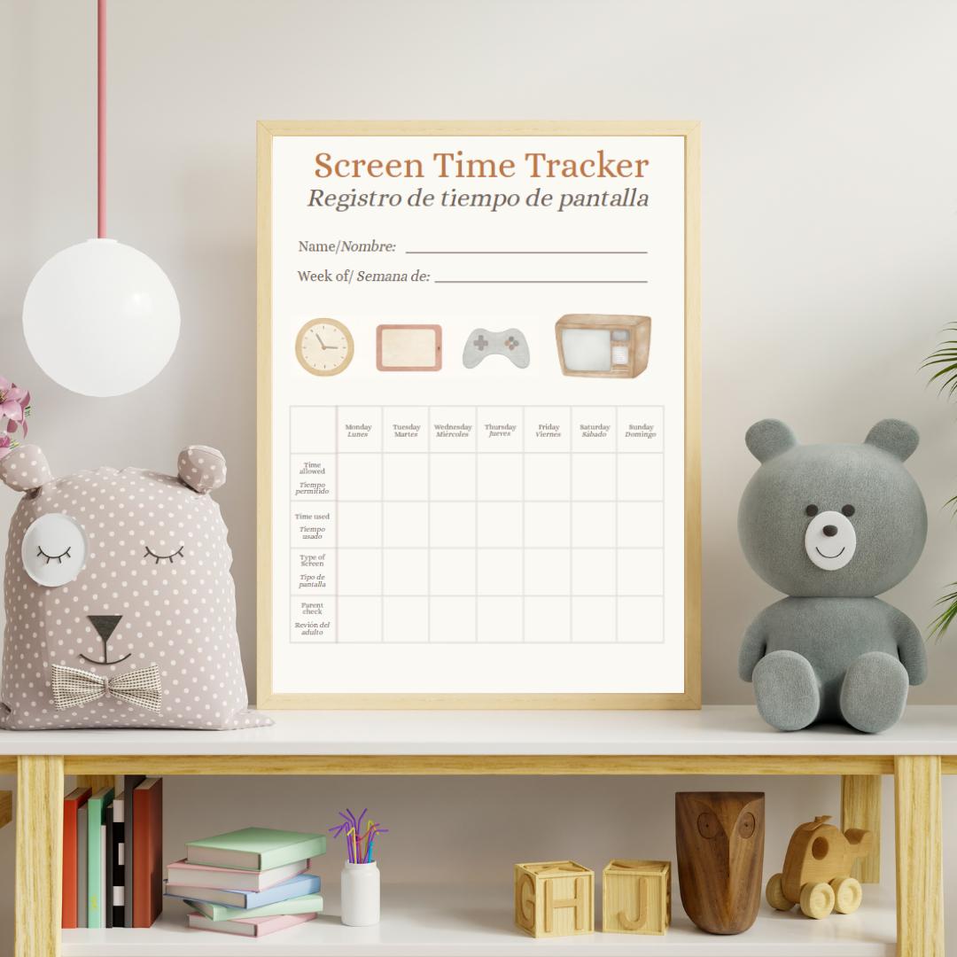 Montessori Daily Routine Chart Printable: Bilingual Kids Schedule ...
