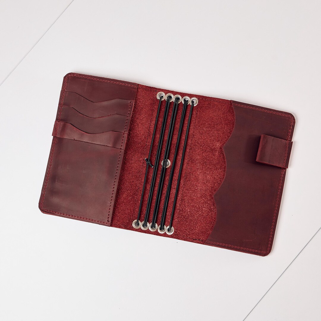 Personalized Leather Notebook Cover, Leather Notebook Case, Refillable ...