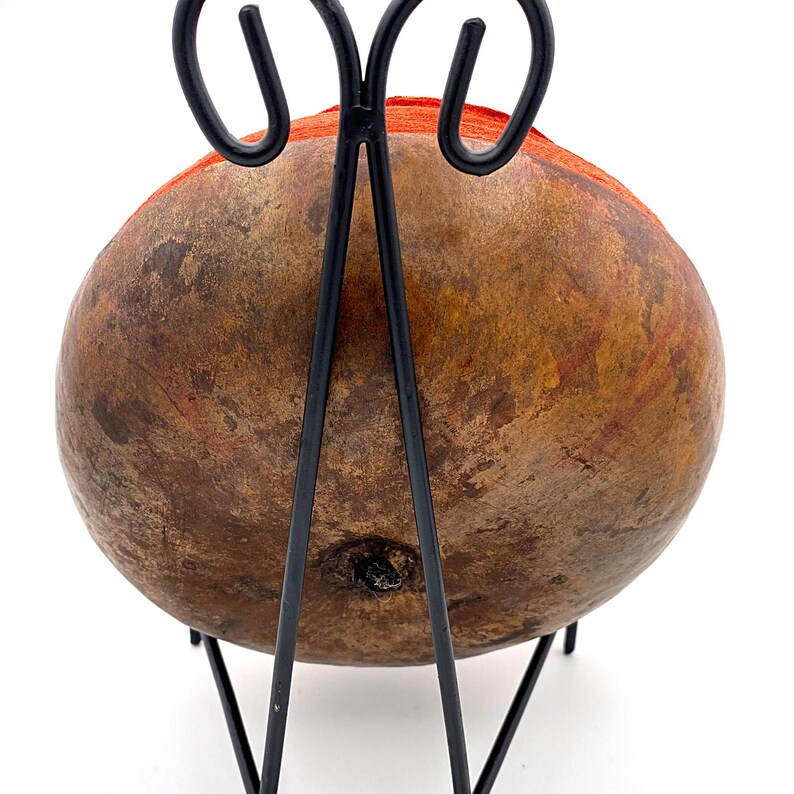 Gourd Carved and Dyed. Stand is Included. - Etsy