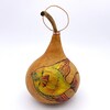 Gourd Vessel Dyed With Jacquard Pinata Dye With a Pine Needle Woven Rim ...