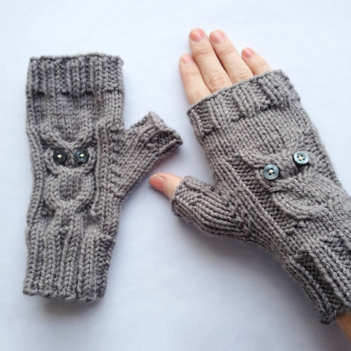 Owl Scarf Knit Pattern - Etsy