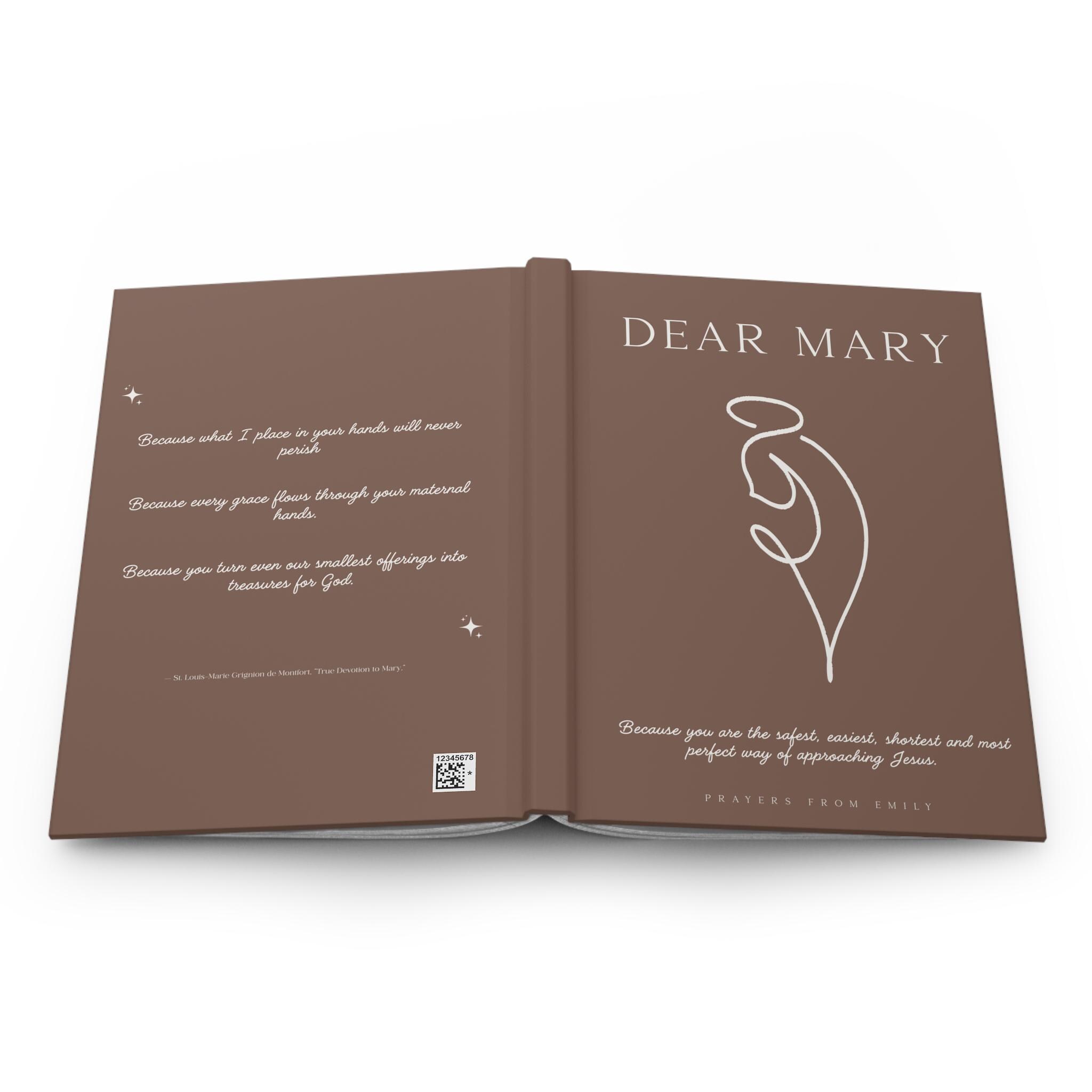 Dear Mary Catholic Prayer Journal, Personalized Virgin Mary Notebook ...