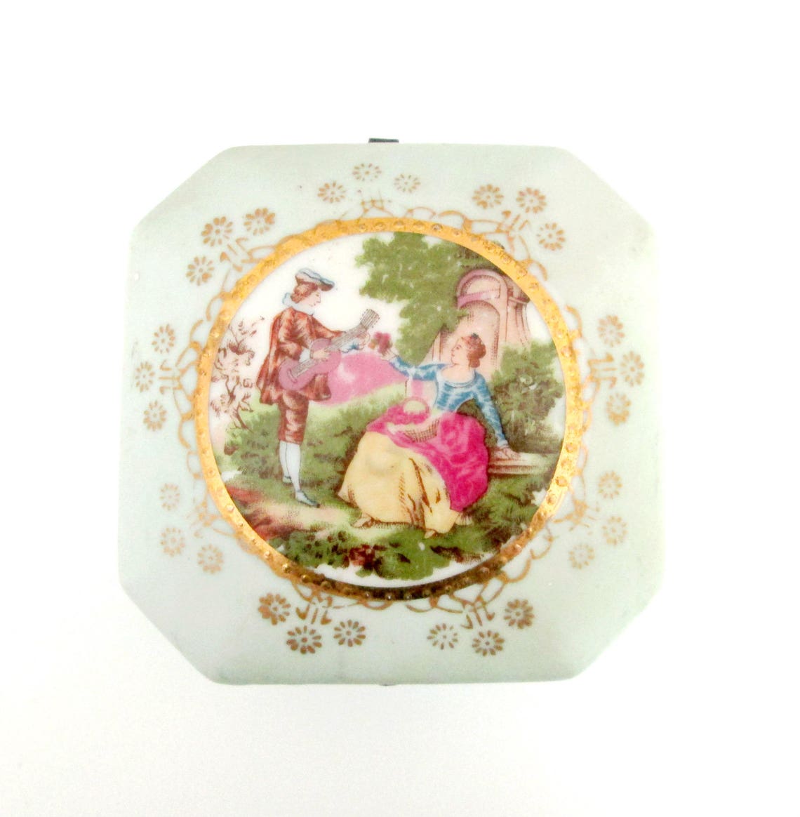 Courting Couple Trinket Box // Engagement Ring Wedding Bands Ring ...