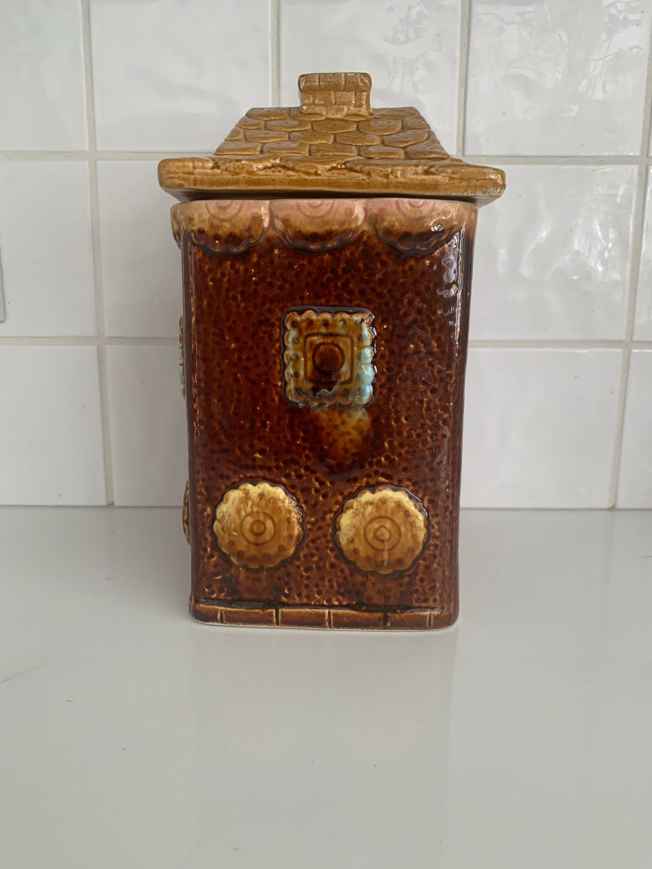 Mid Century Gingerbread House Cookie Jar - Etsy