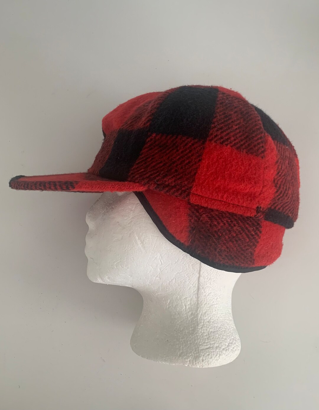 Buffalo Plaid Cap Faux Fur Flaps - Etsy