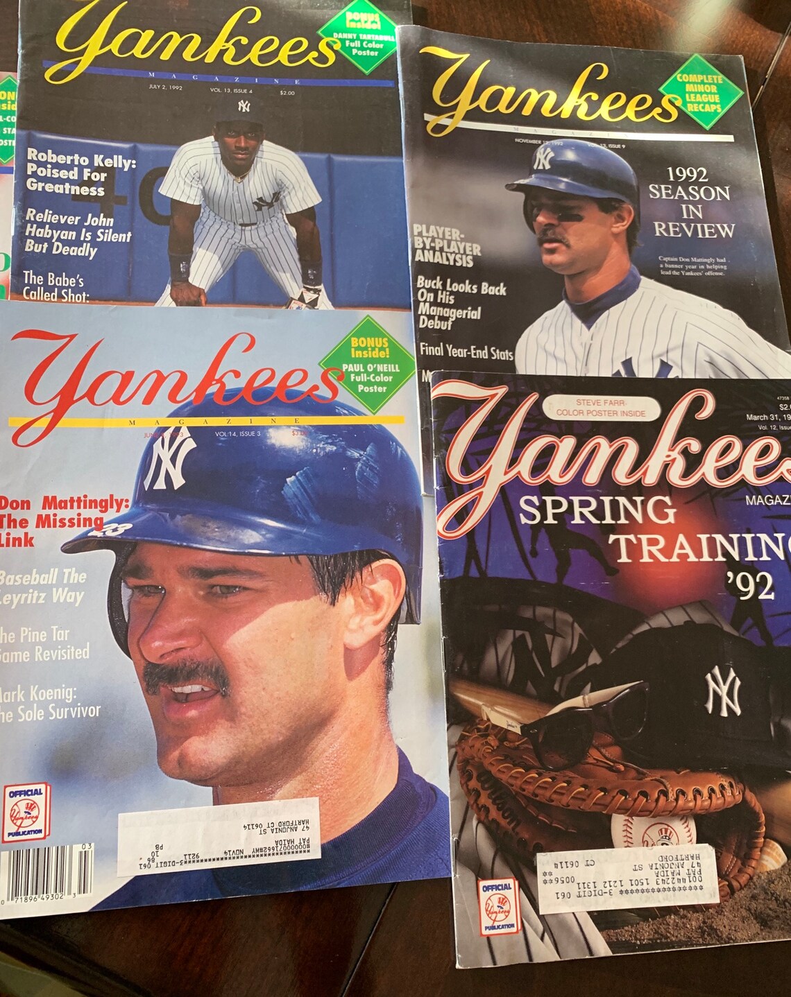 New York Yankees Magazines 1992-1995 | Etsy