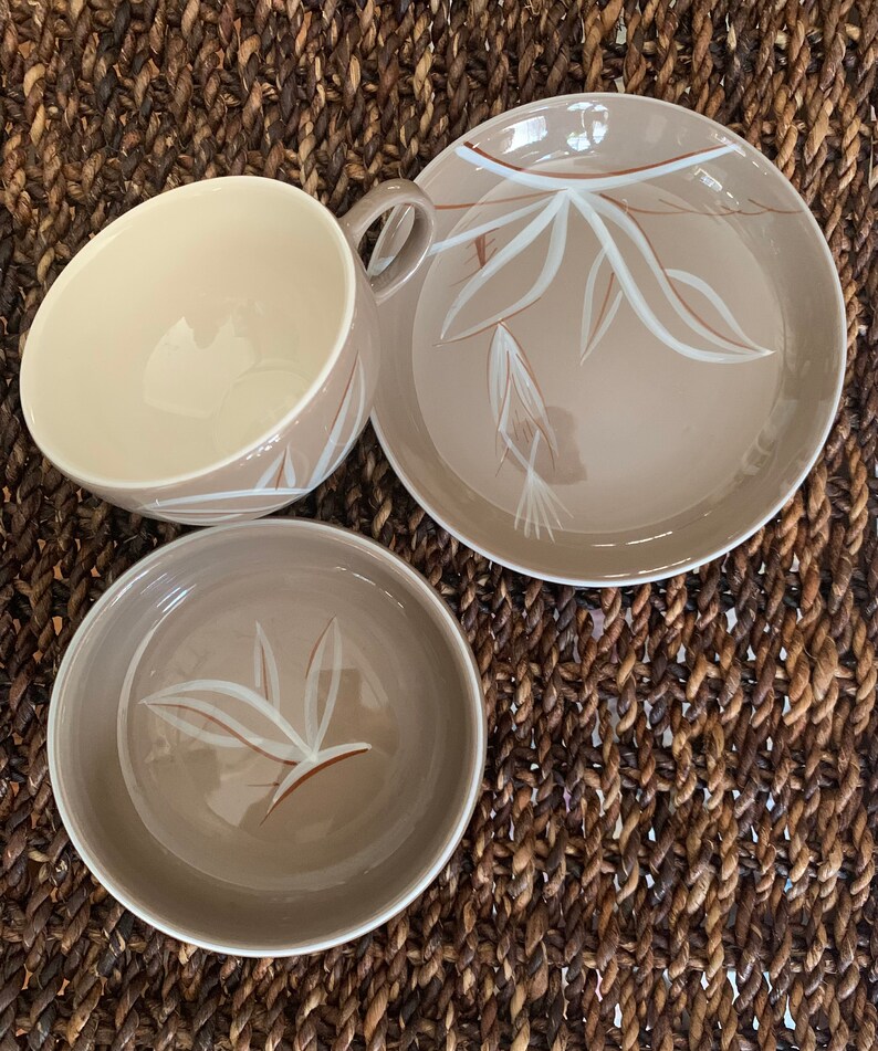 1960s Mid Century Breakfast Lunch Set // Winfield Desert Dawn Three ...