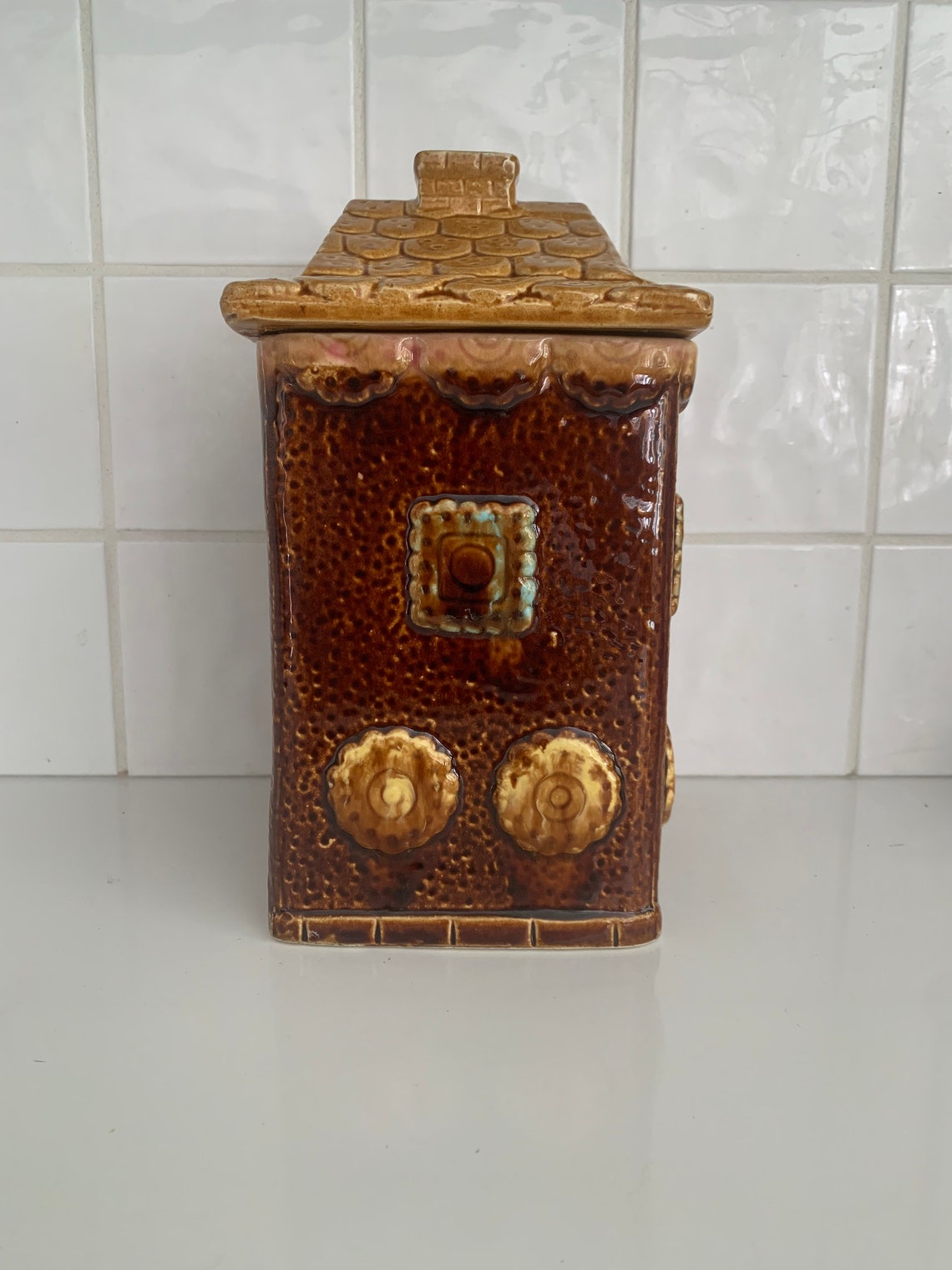 Mid Century Gingerbread House Cookie Jar - Etsy