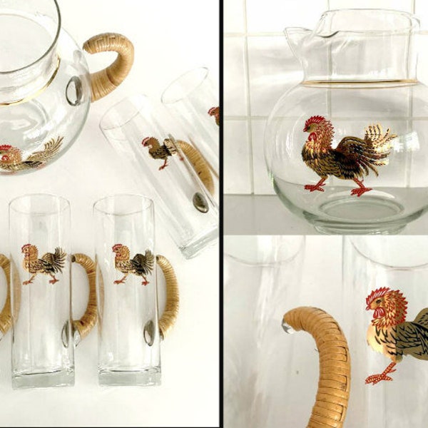 Wicker Pitcher - Etsy