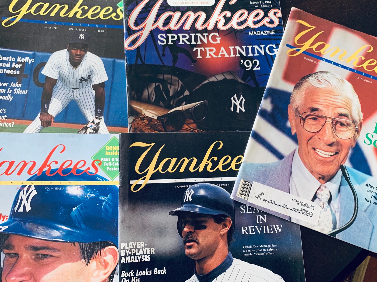 New York Yankees Magazines 1992-1995 | Etsy