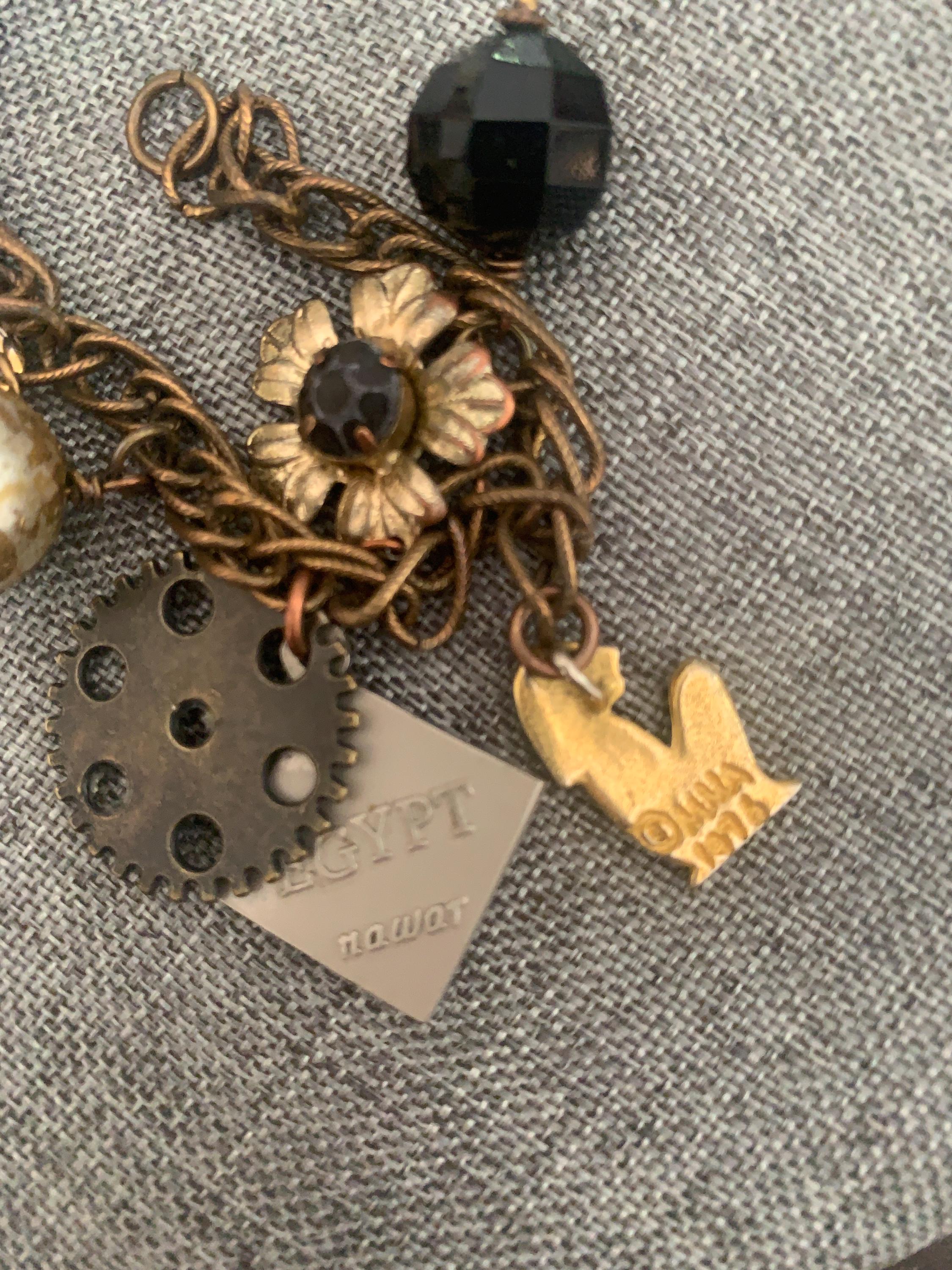1970s MMA Egypt Charm Bracelet // Metropolitan Museum of Art NYC ...