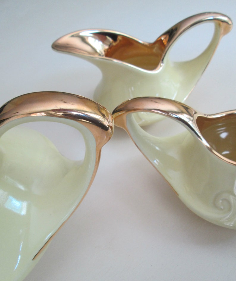 Mid Century Teapot Set // Pearl China Company Yellow 22 KT - Etsy
