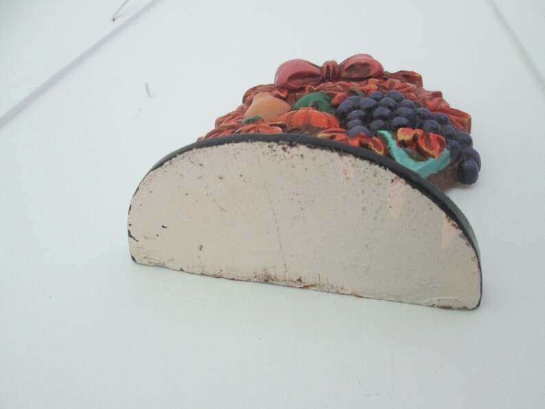 Cast Iron Autumn Basket Doorstop // 1991 House of Lloyd // | Etsy