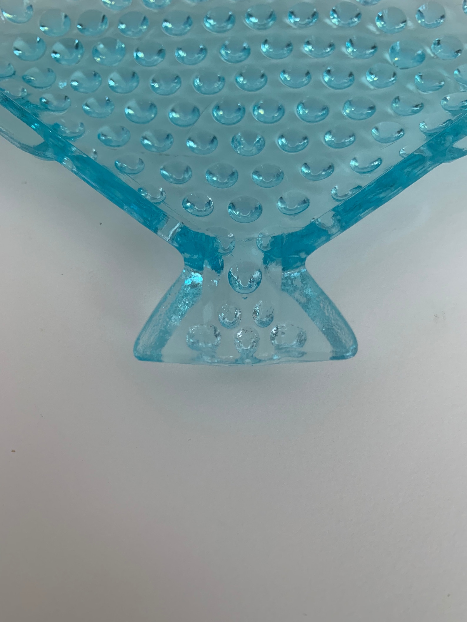 Turquoise Hobnail Fan Trinket Dish Ashtray - Etsy