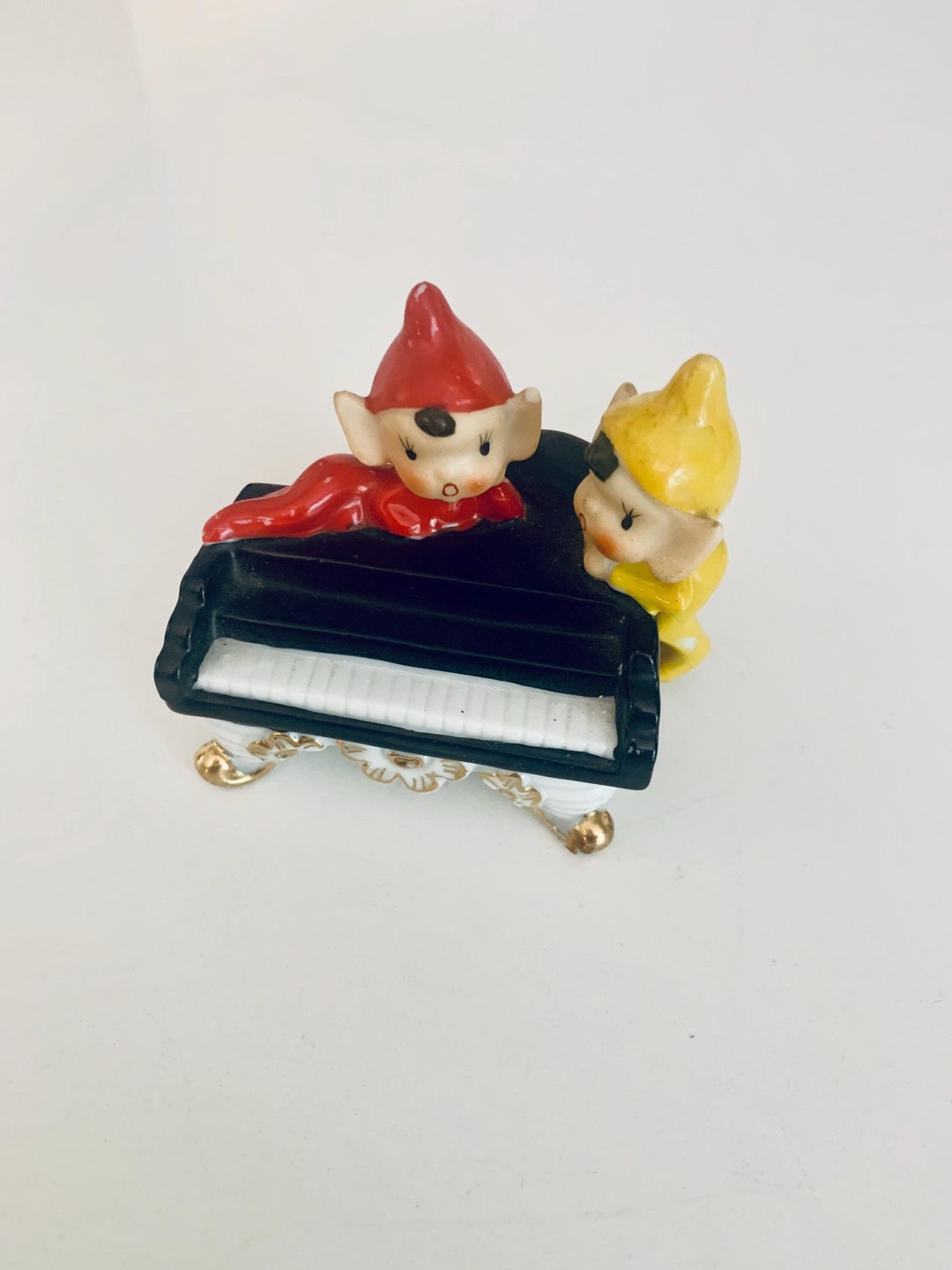 1950s Piano Elf Pixies Knick Knack Figurine - Etsy