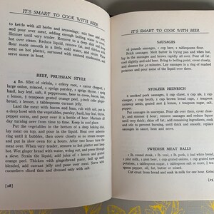 1940s Beer Recipes Hardcover Book // It's Smart to Cook With Beer First ...