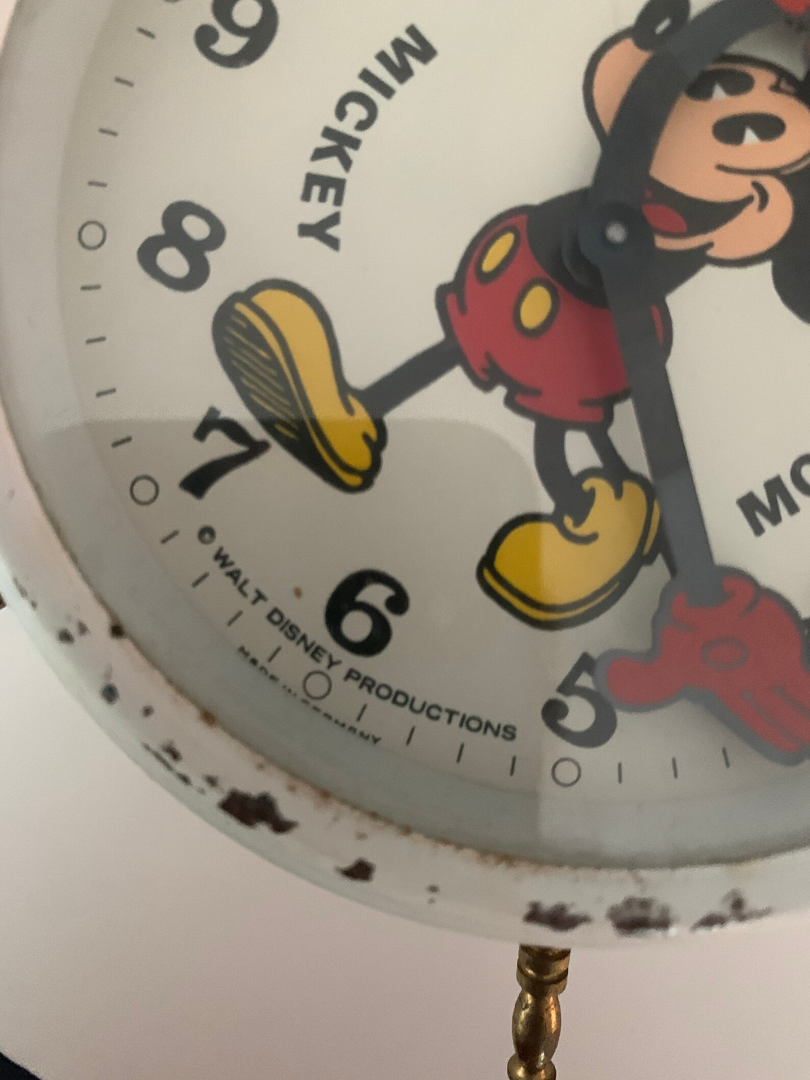 Walt Disney Mickey Mouse Alarm Clock // Rare Table Time Piece | Etsy